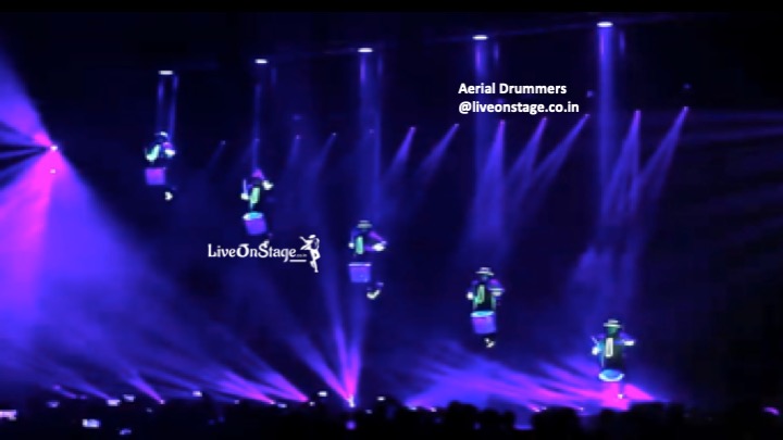 Live on stage » Aerial Flying Drummers Musical Show